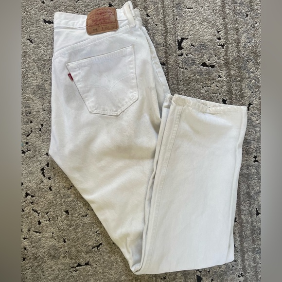 Levi's | Jeans | Vintage White Levis 5 Usa Made | Poshmark